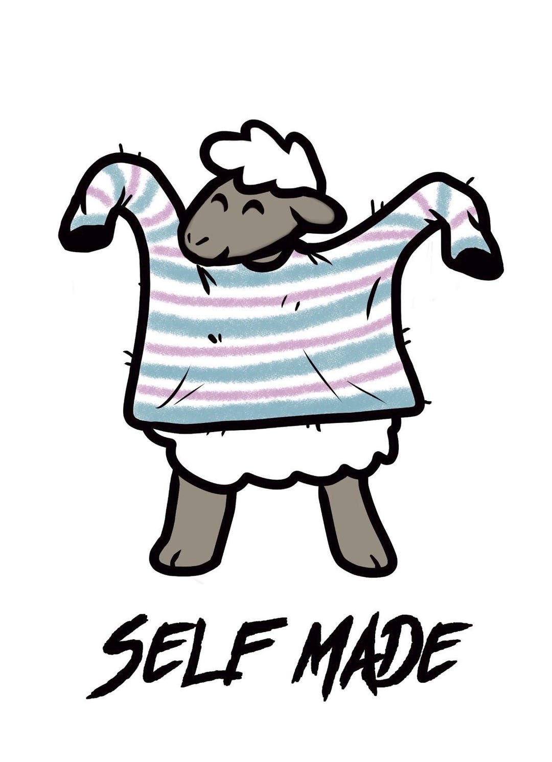 Self Made Trans Sheep Sticker - Etsy