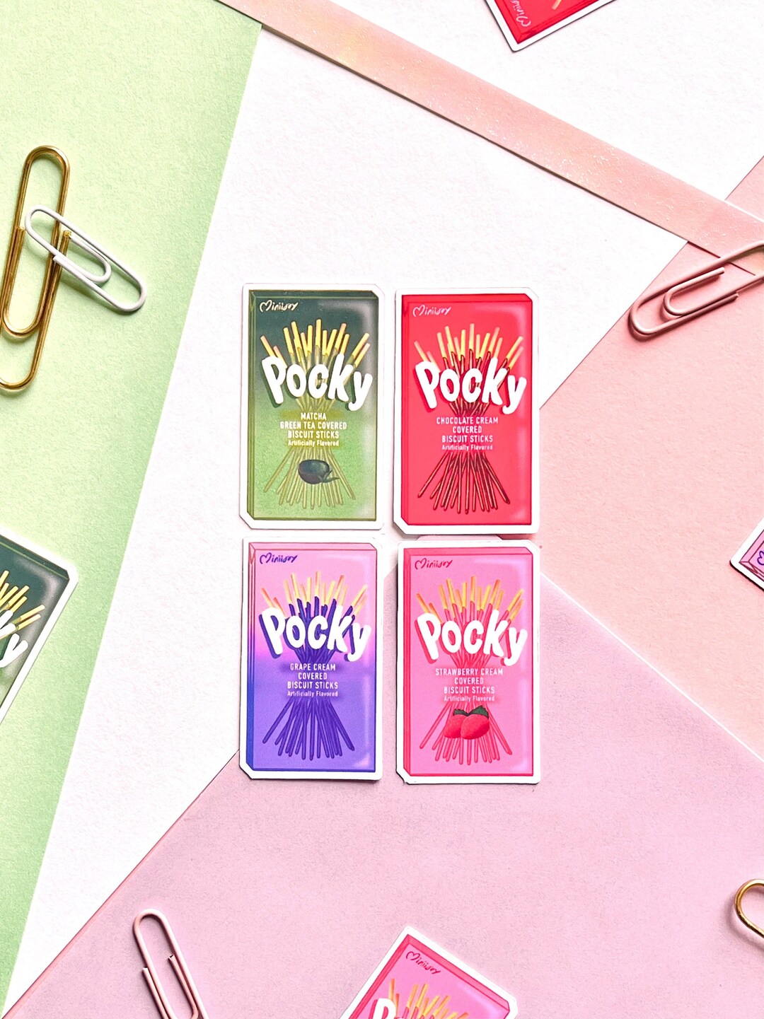 Pocky Stickers Cute Snack Stickers Snack Stickers Asian Snack Stickers ...