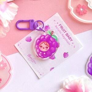 Fruit Baby Keychains Cute Keychains Acrylic Keychains Fruit Keychains ...
