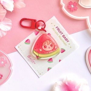 Fruit Baby Keychains Cute Keychains Acrylic Keychains Fruit Keychains ...