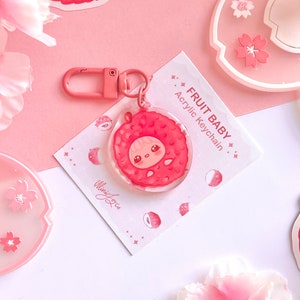 Fruit Baby Keychains Cute Keychains Acrylic Keychains Fruit Keychains ...