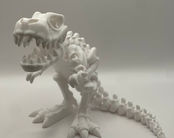 T rex Skeleton, Flexi Factory Articulated T-rex Skeleton, 3D Printed T ...