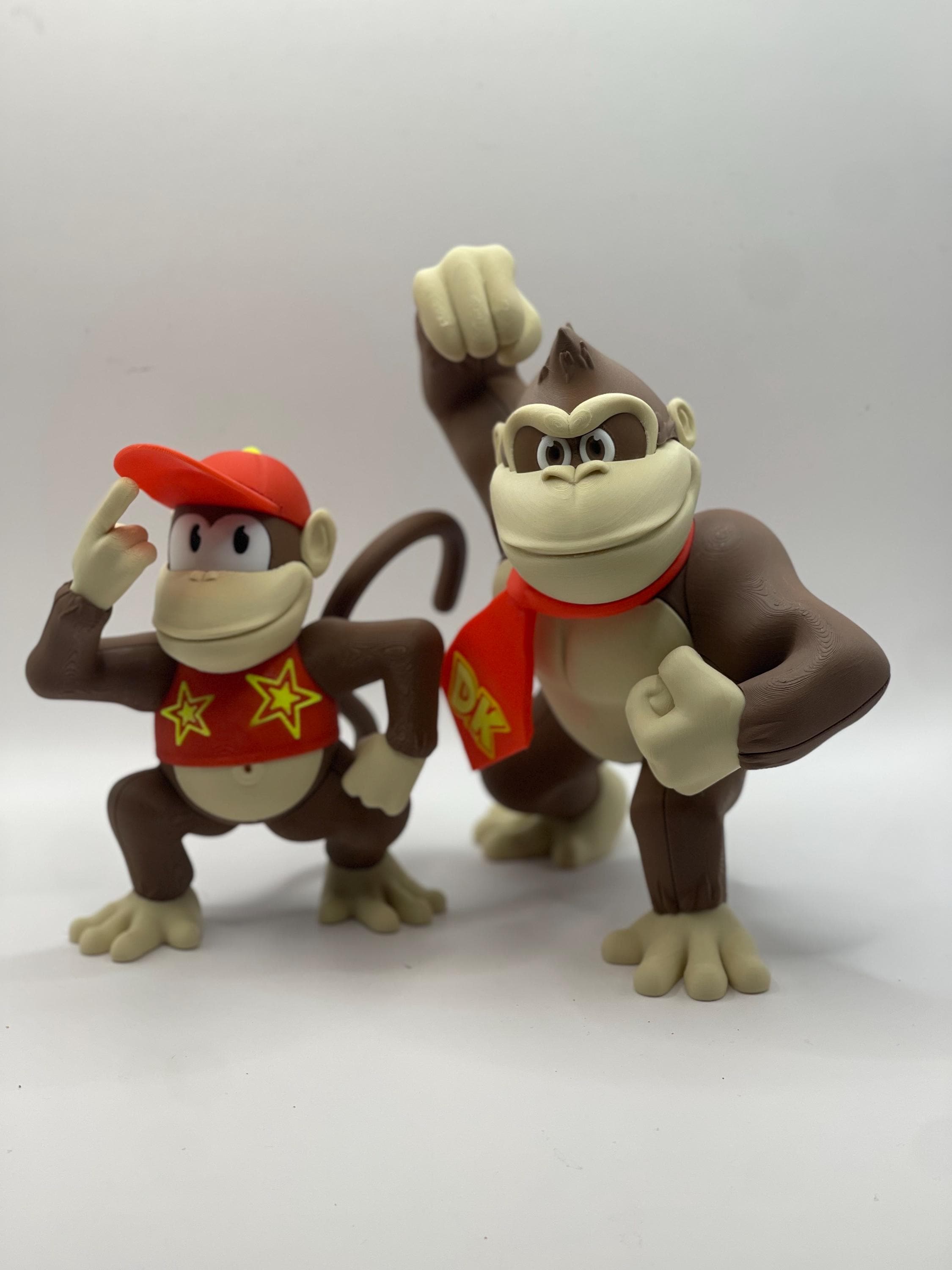 Donkey & Diddy Kong Figures - Etsy