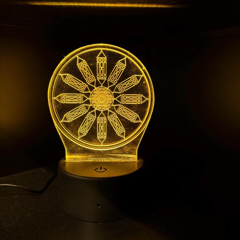 Sacred Geometry Lamp - Etsy