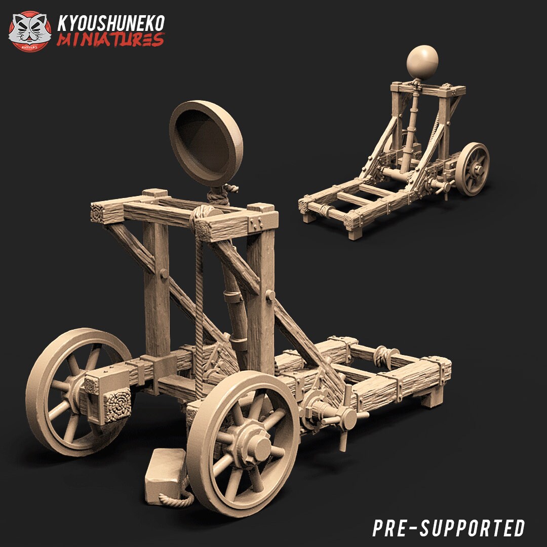 Dwarf Catapult Artillery Kyoushuneko Miniatures - Etsy