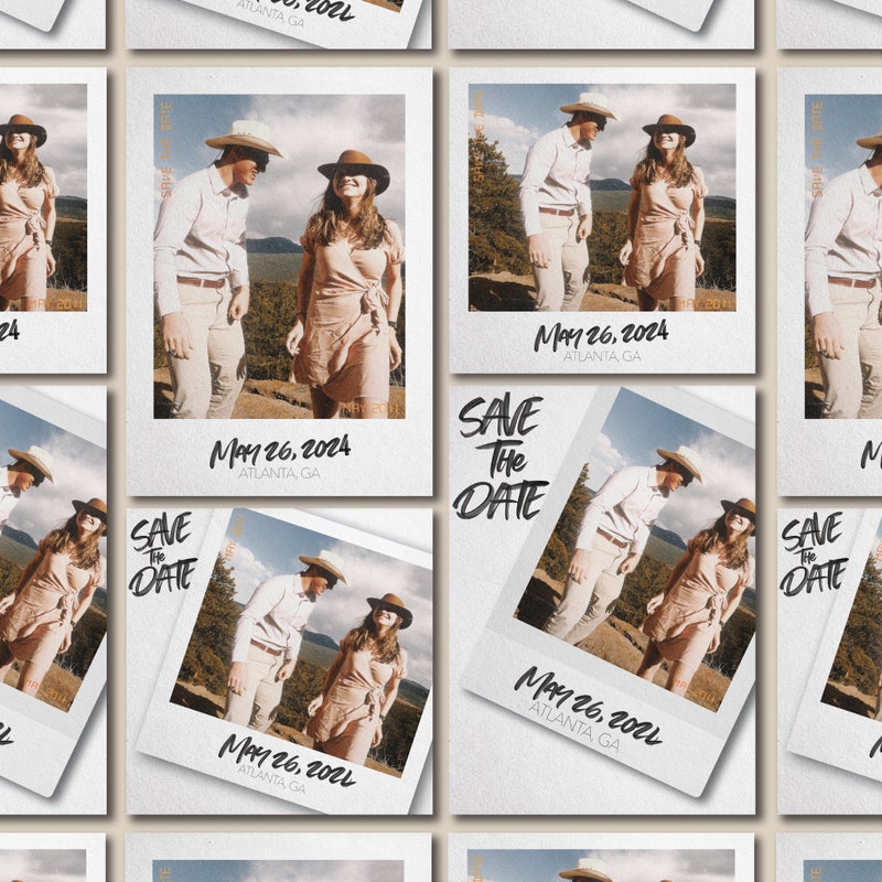 Polaroid Save the Date - Etsy