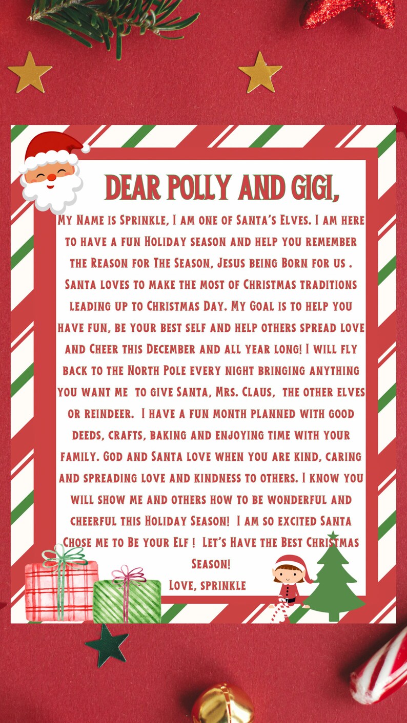 Personalized ELF on the SHELF Welcome Letter Letter From - Etsy