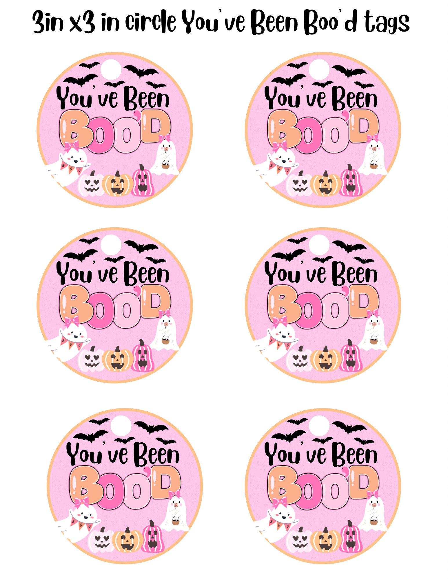 Youve Been Bood Printable Halloween Bundle Weve Been Booed Trick or ...