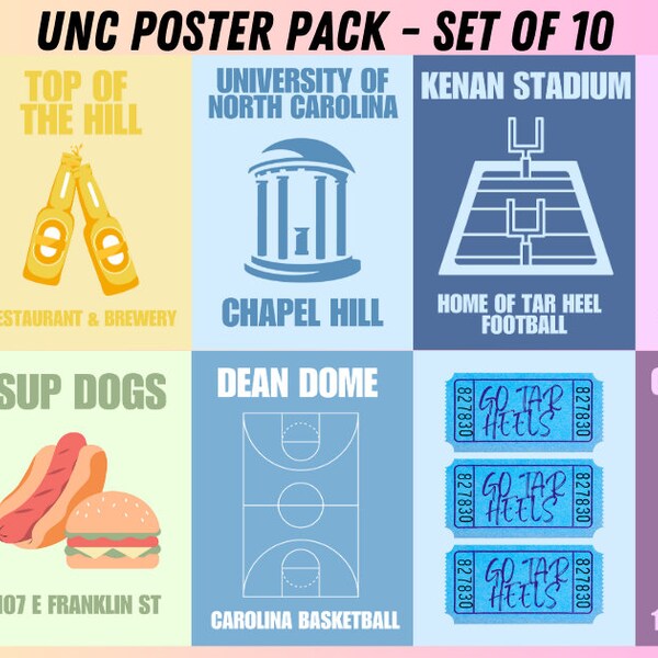 Unc Poster - Etsy