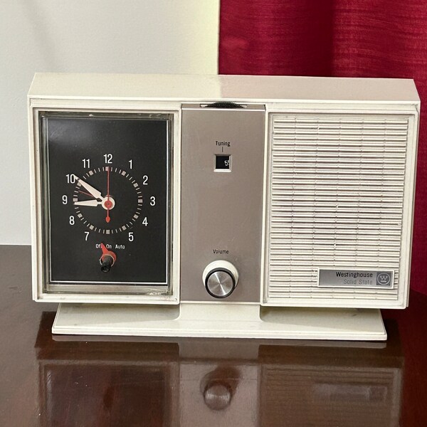 1960s Clock Radio - Etsy