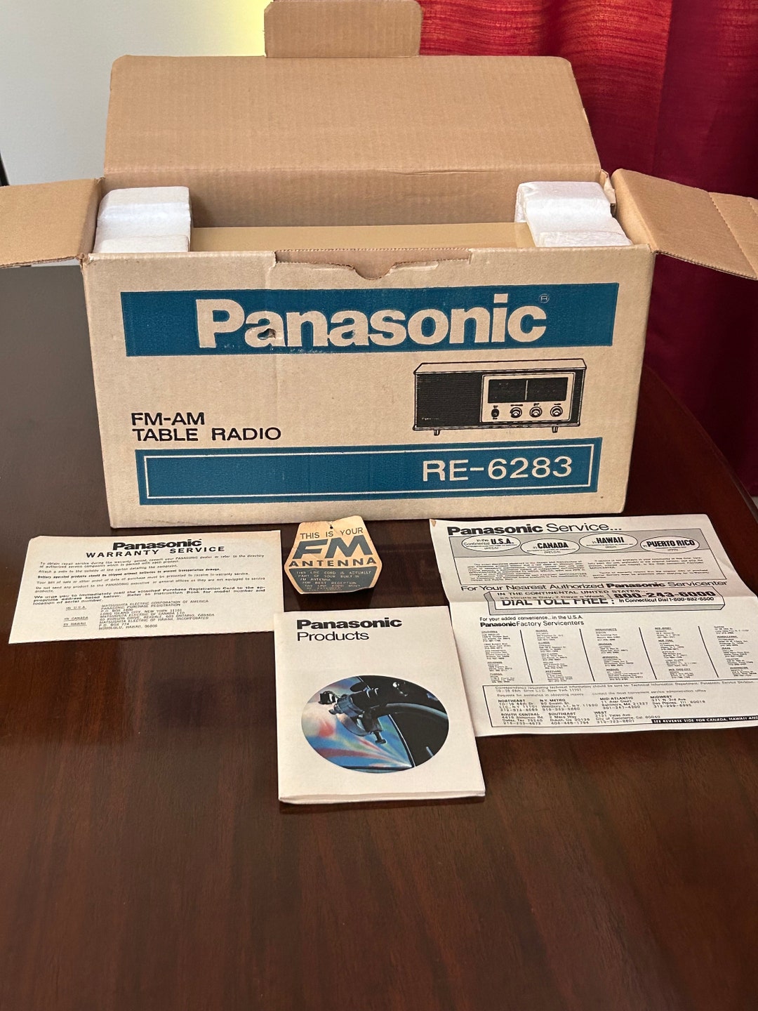 Vintagein Order Final Boxpanasonic Am-fm Table Radio. Super Cleanwith ...