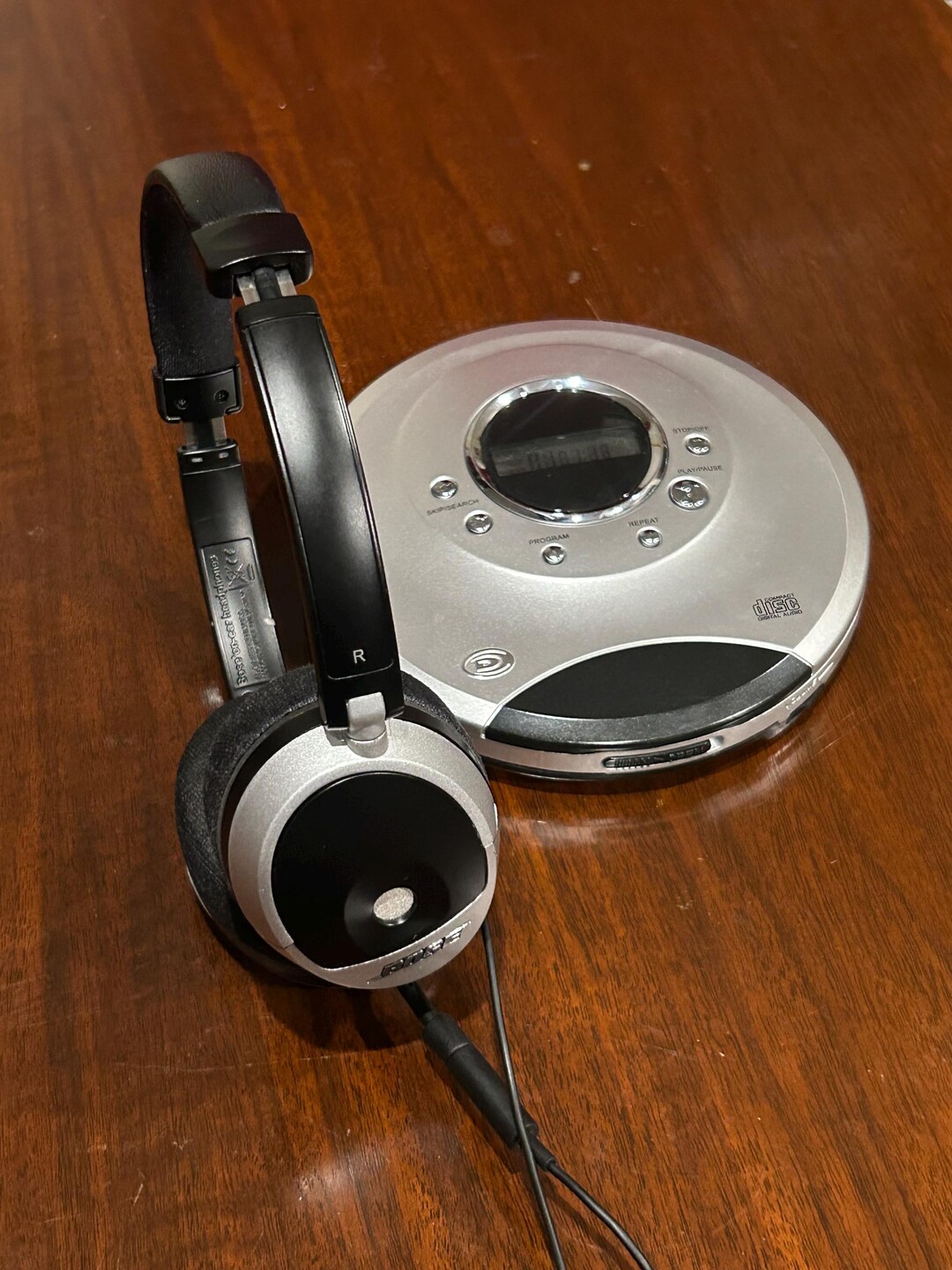 1990s Portable Cd Player With Period Bose Headphones. Super Clean and ...