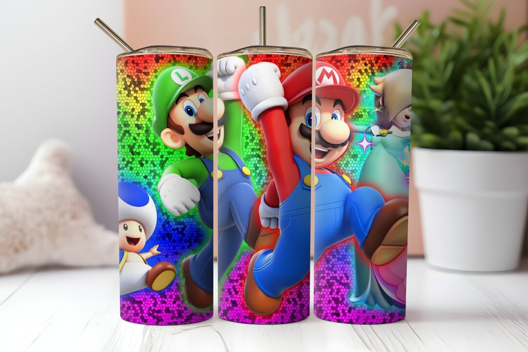 Uper Mario Tumbler Wrap Bundle Mario Bros Tumbler Wrap 20 Oz - Etsy