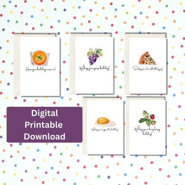 Grapes Birthday Card - Etsy