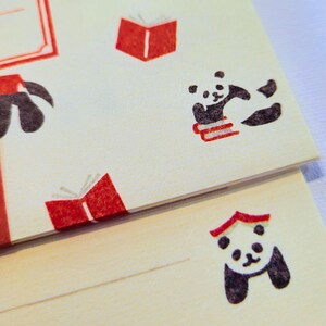 Panda Letter Writing Set | Mino Washi Paper by Furukawa Shiko | Plus ...