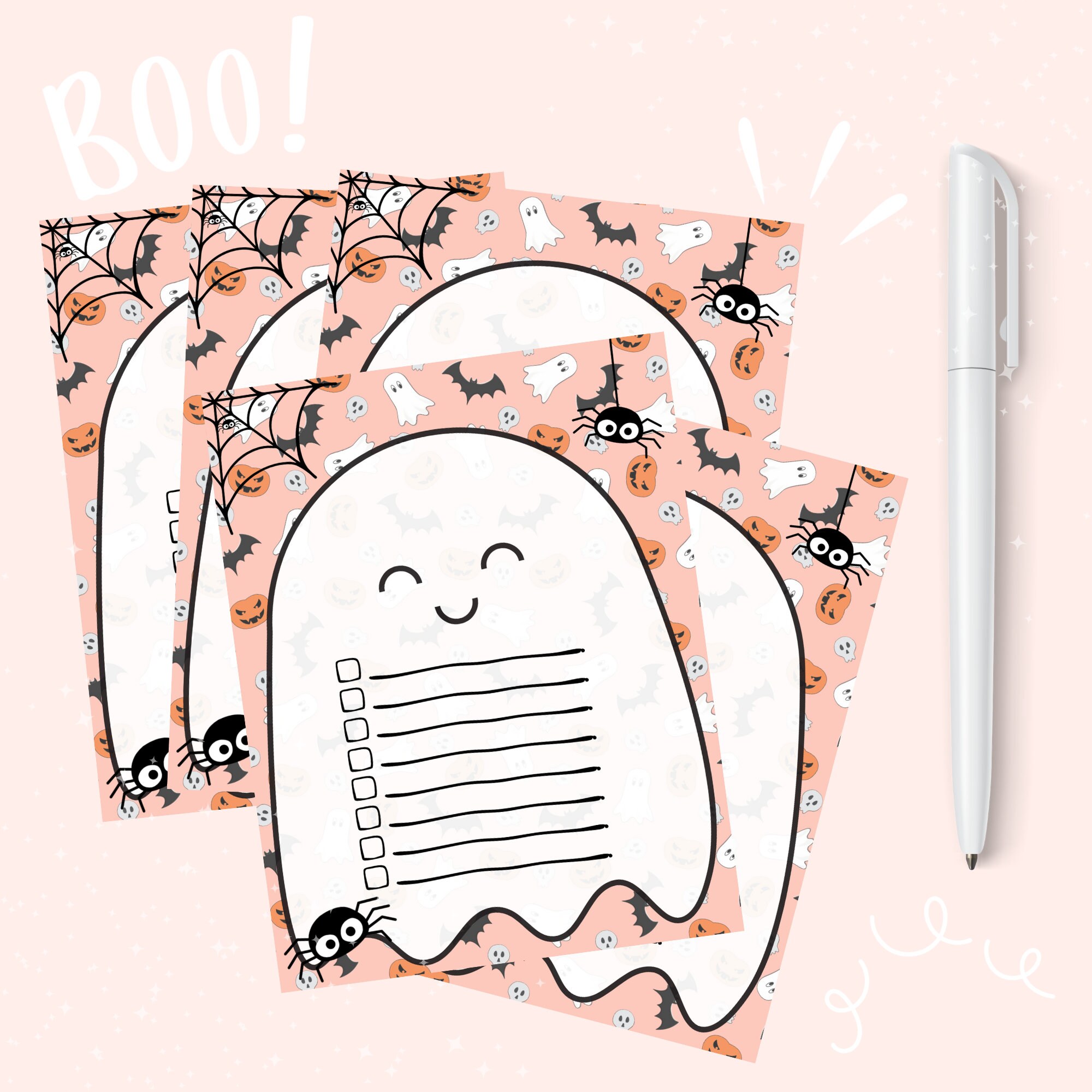 Kawaii GHOST SURPRISE Grab Bag! Super Cute Memo Sheets, Stickers, and ...