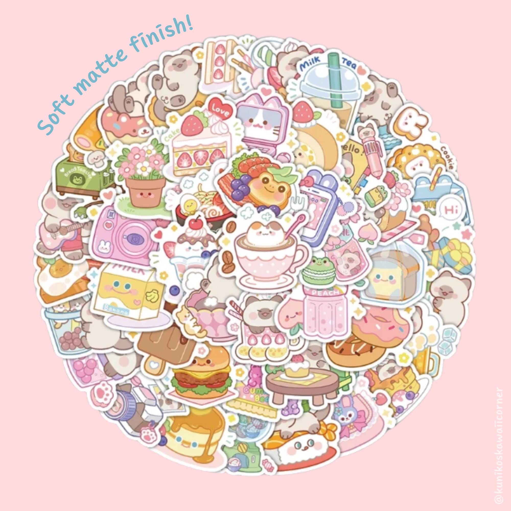 Kawaii STICKER Set! Super Cute Stickers for Your Laptop, Tablet, or ...