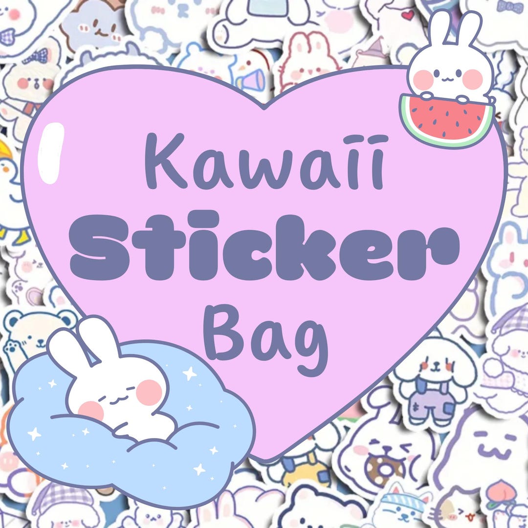 Kawaii STICKER Bag! Super Cute Stickers for Your Laptop, Tablet, or ...