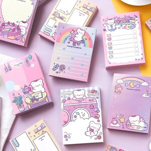 Kawaii MEMO Sheet Bundle! A Random Mix of Cute Memo Sheets in a Variety ...