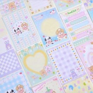 Kawaii MEMO Sheet Bundle! A Random Mix of Cute Memo Sheets in a Variety ...