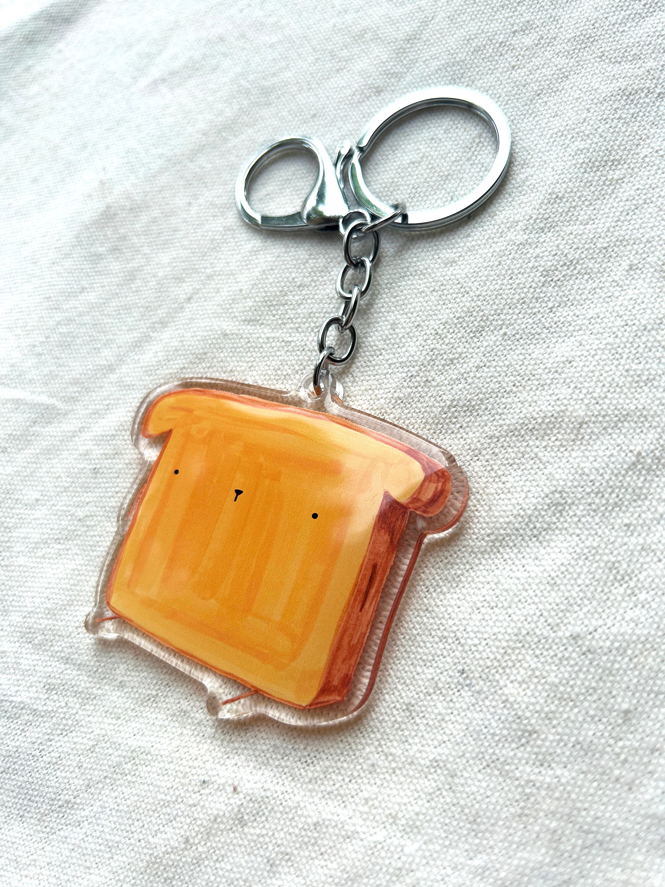Toasty Sitting- Acrylic Keychain - Etsy