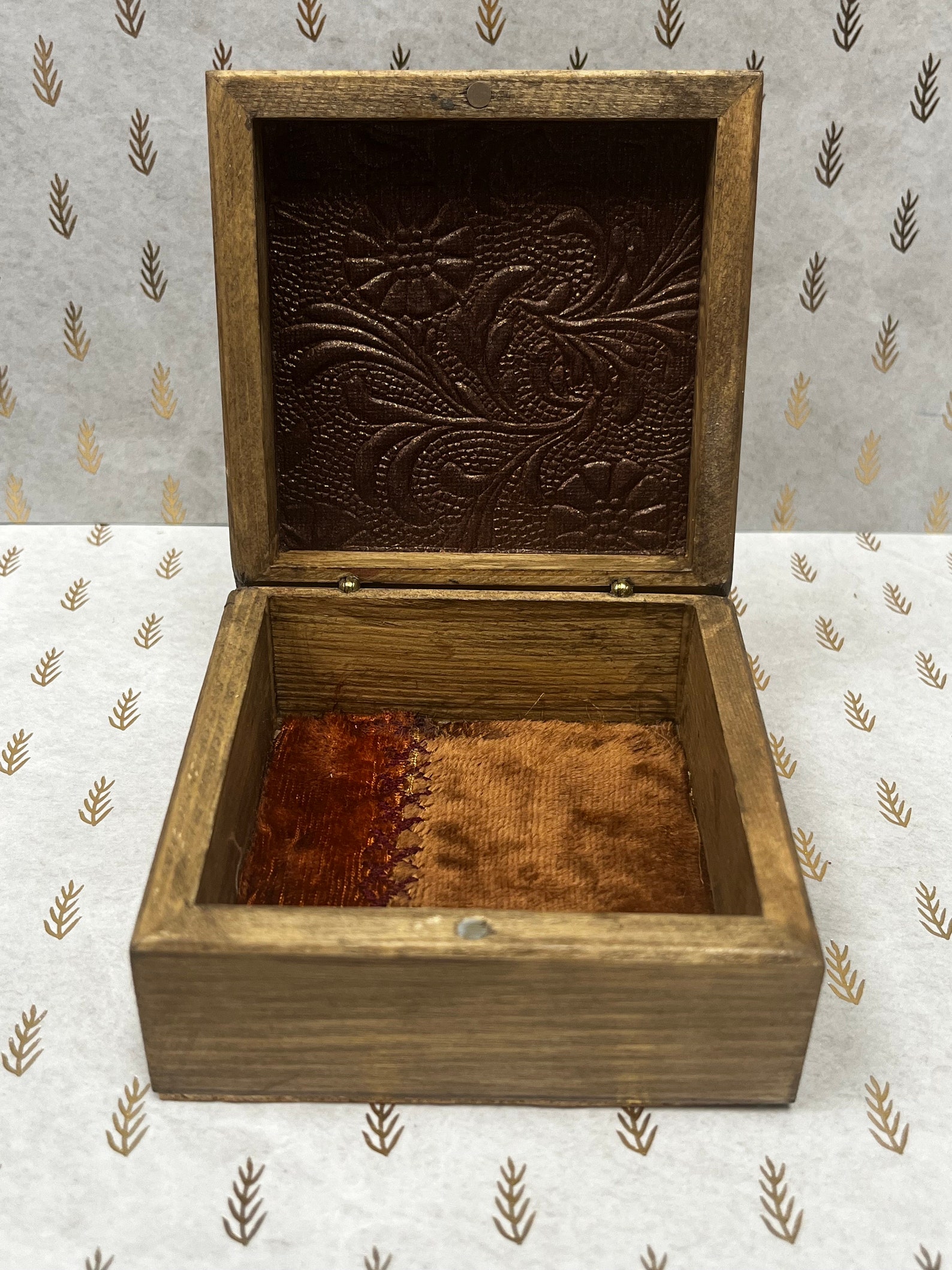 Handpainted Wooden Keepsake Box, Handcrafted With Love Small Jewelry ...