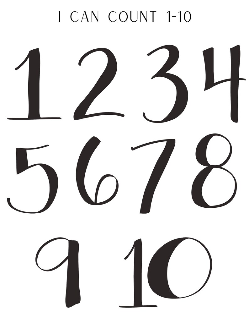 I Can Count to Ten Activity Book - Etsy