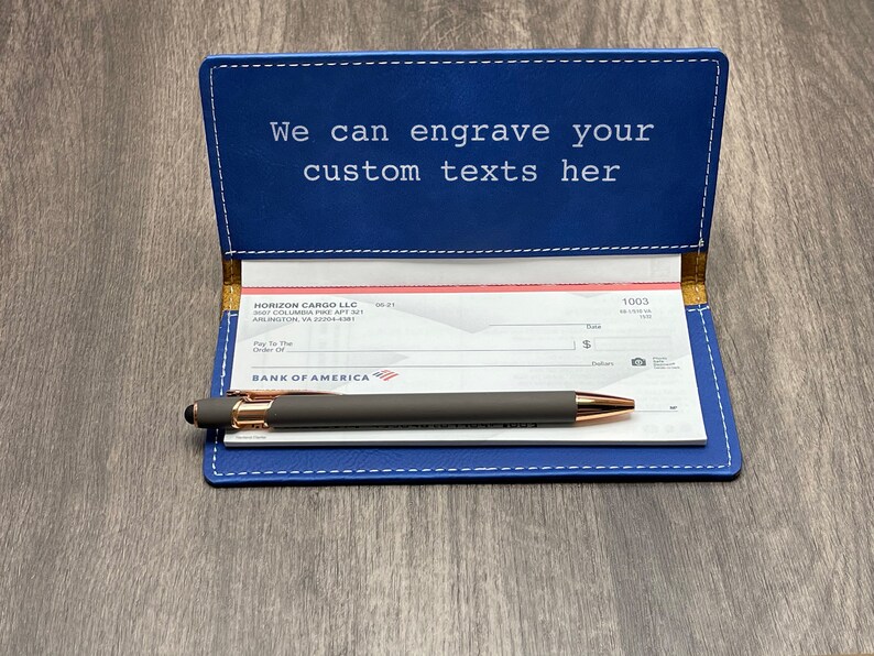 Birth Flower Checkbook Case, Valentines Day Gifts, Personalized ...