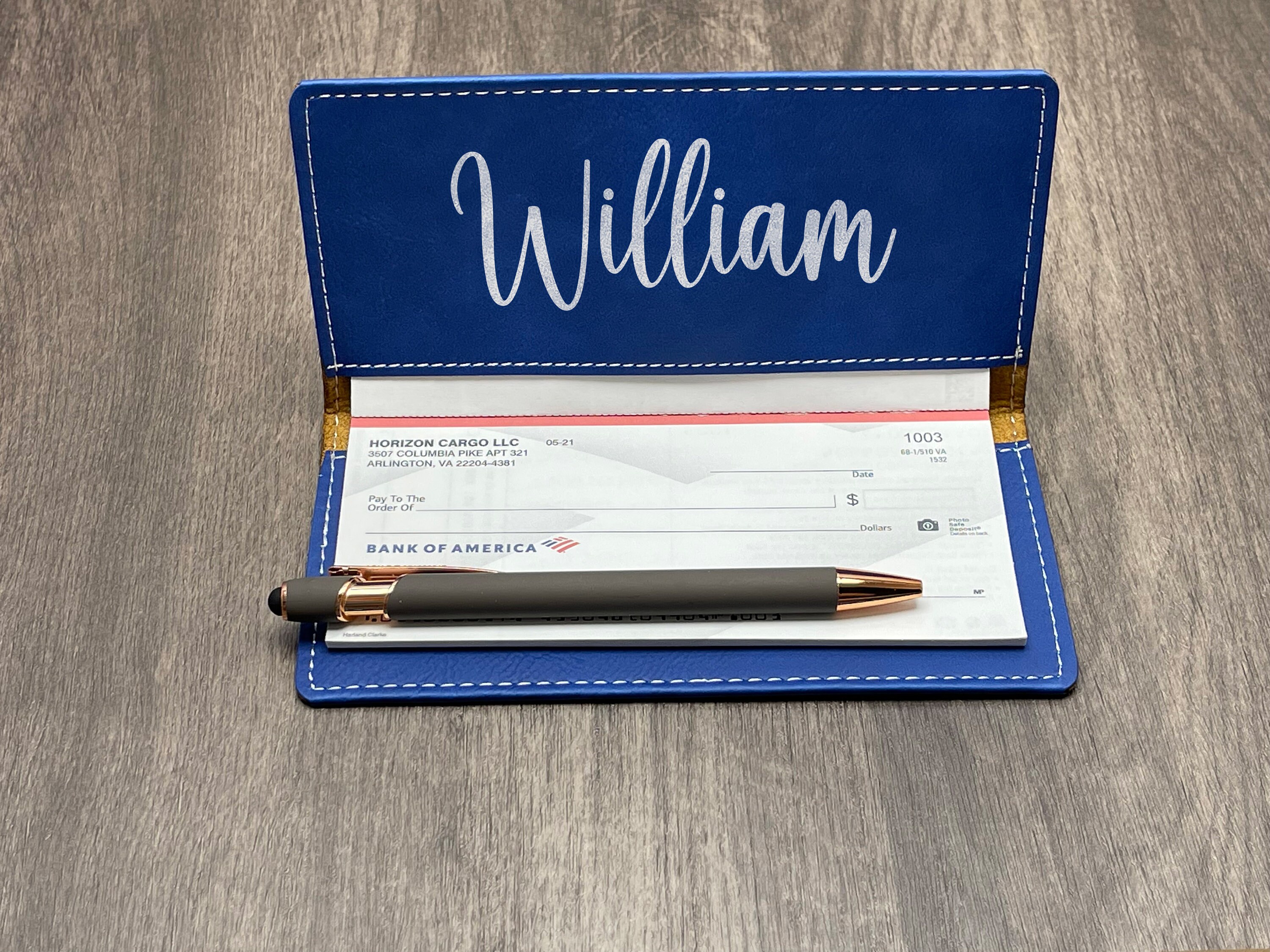 Engraved Checkbook Covers Personalized Leather Check Custom - Etsy