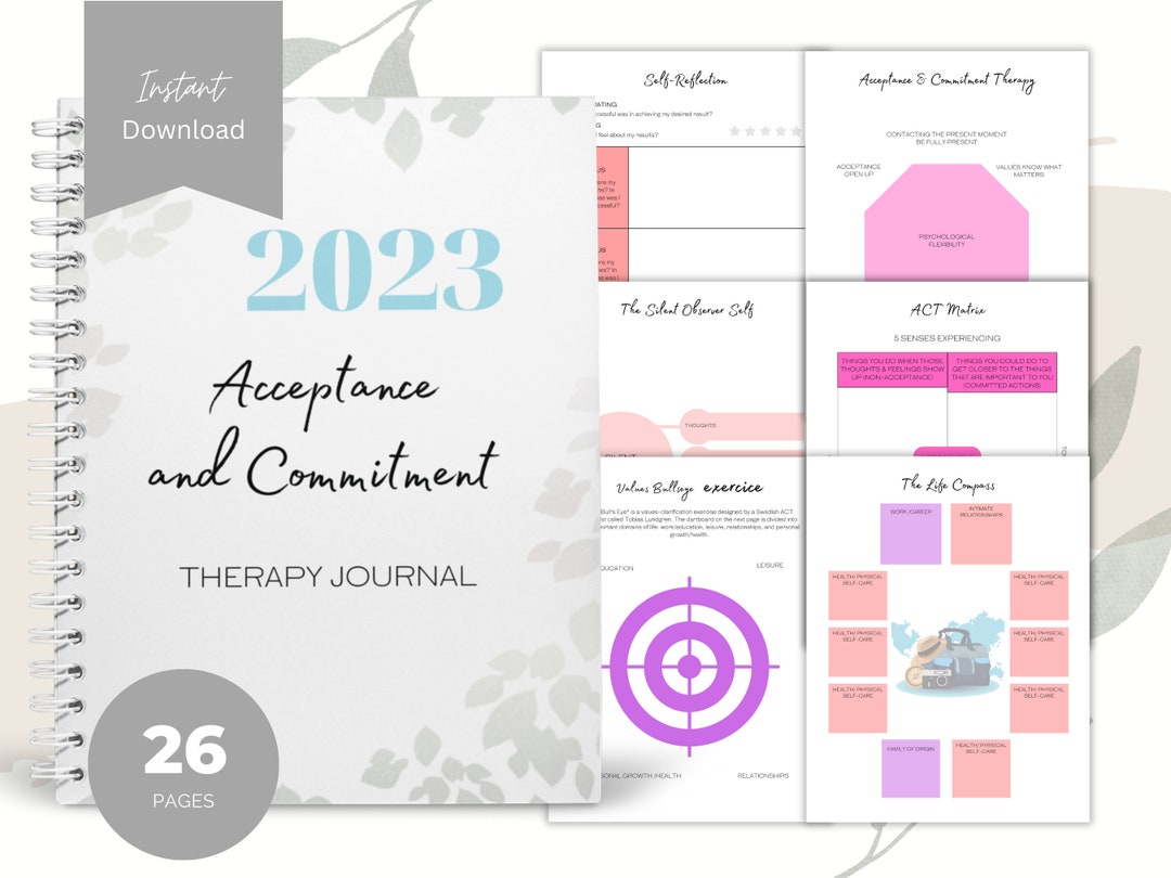 Acceptance and Commitment Therapy Journal for Anxiety | Acceptance and ...