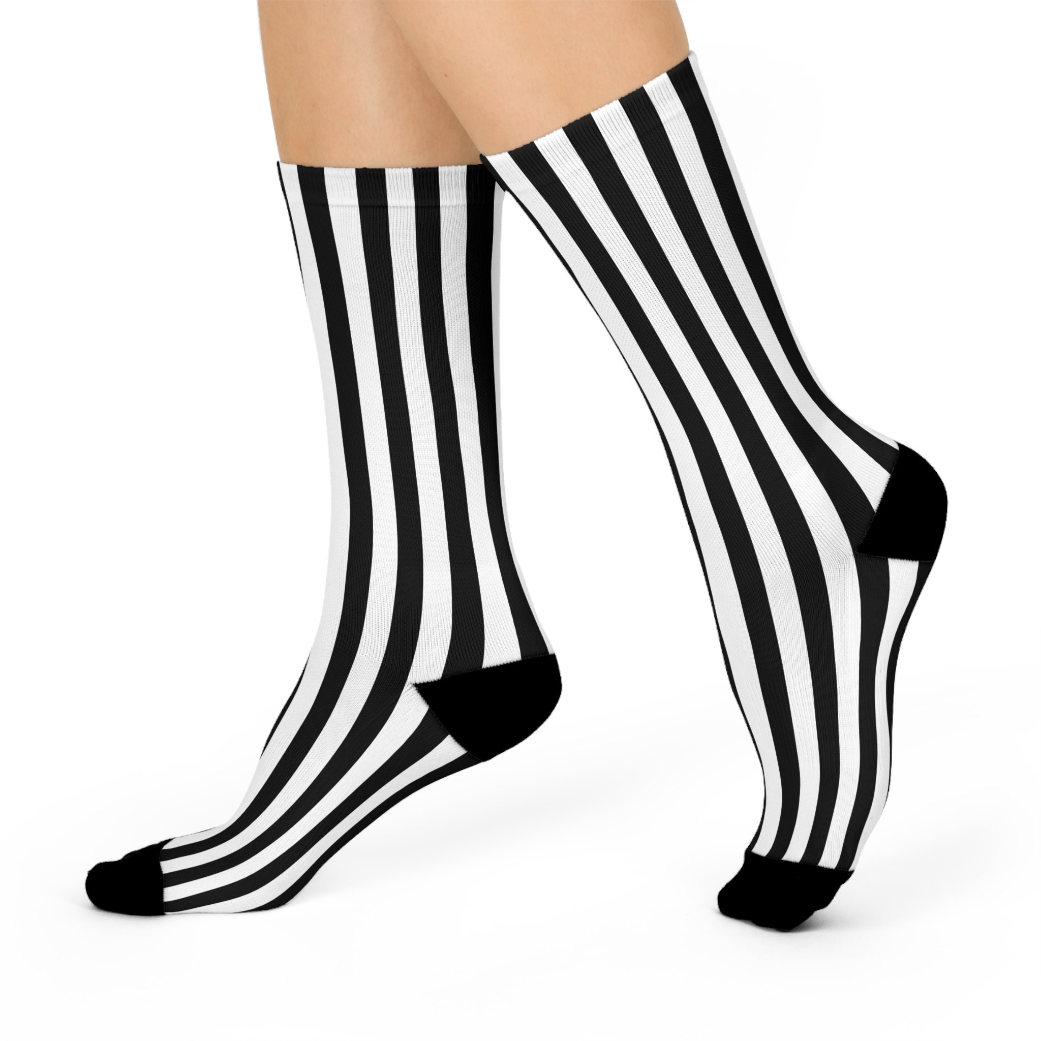 Goth Wednesday Addams Halloween Cushioned Crew Socks - Etsy