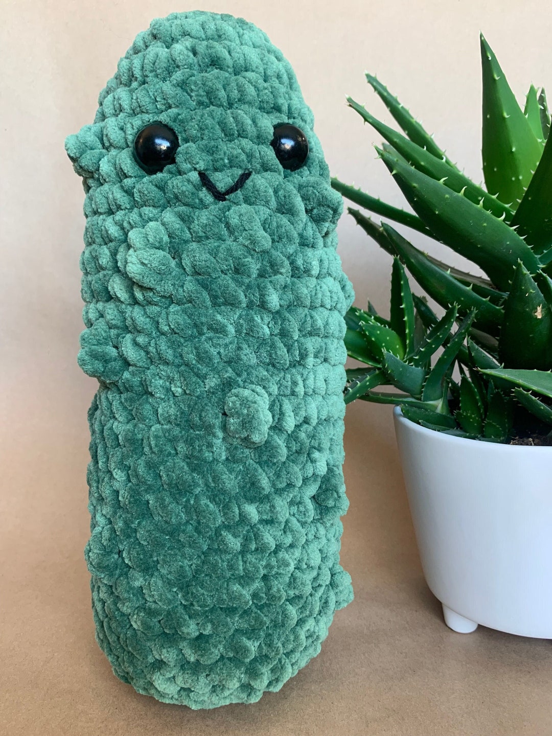 Large Cuddly Crocheted Pickle - Etsy