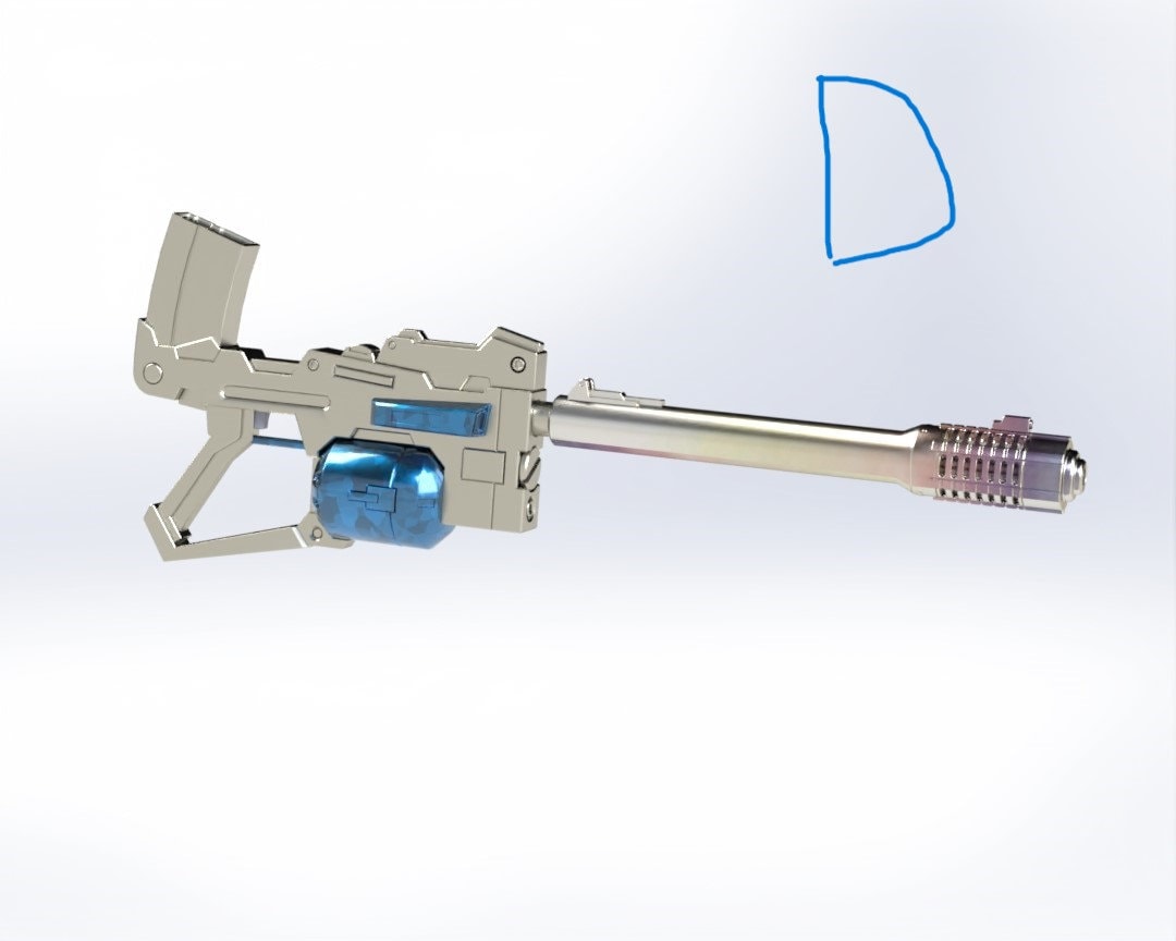 1/144 Custom 3d-printed Mecha/gunpla Gun Kit Enhance Your Mech's ...