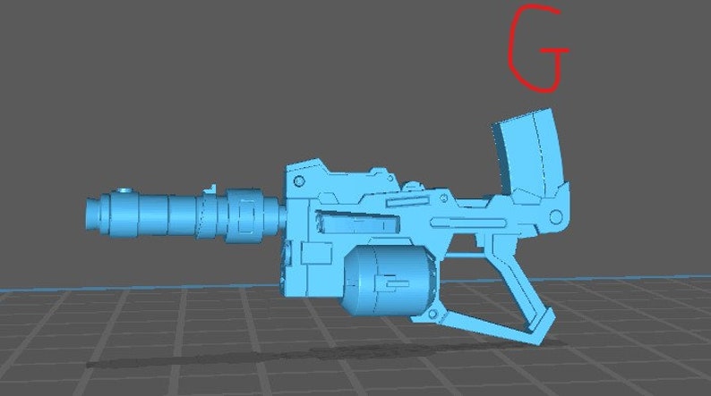 1/144 Custom 3d-printed Mecha/gunpla Gun Kit Enhance Your Mech's ...