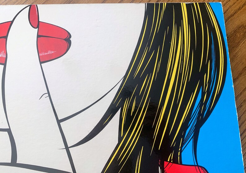 Vintage 1999 SOLMYRA Modern Pop Art Sssshhh by DEBORAH AZZOPARDI - Etsy
