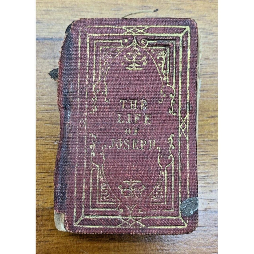 Rare Antique 1845 the Life of Joseph by Rev. J.F. England Mini Book G.E ...