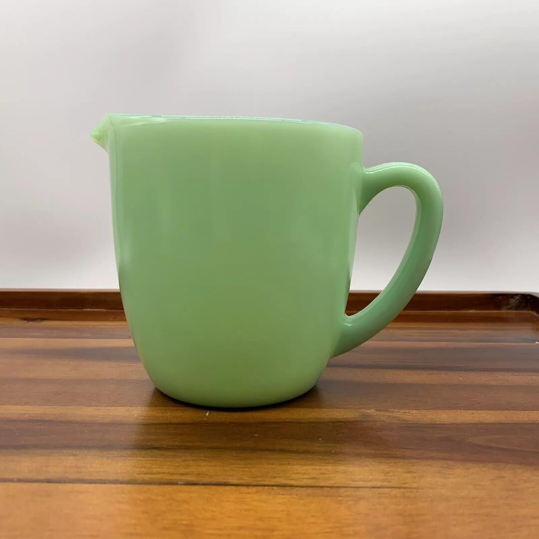 Vintage Fire King Jadeite Green Milk Cream Pitcher 20 Oz Oven Ware ...