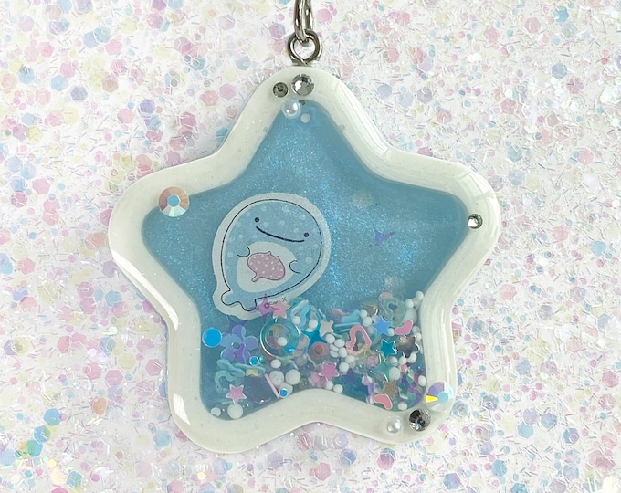 Jinbesan Resin Shaker, Whale Shark Keychain, Kawaii Accessory, Cute ...