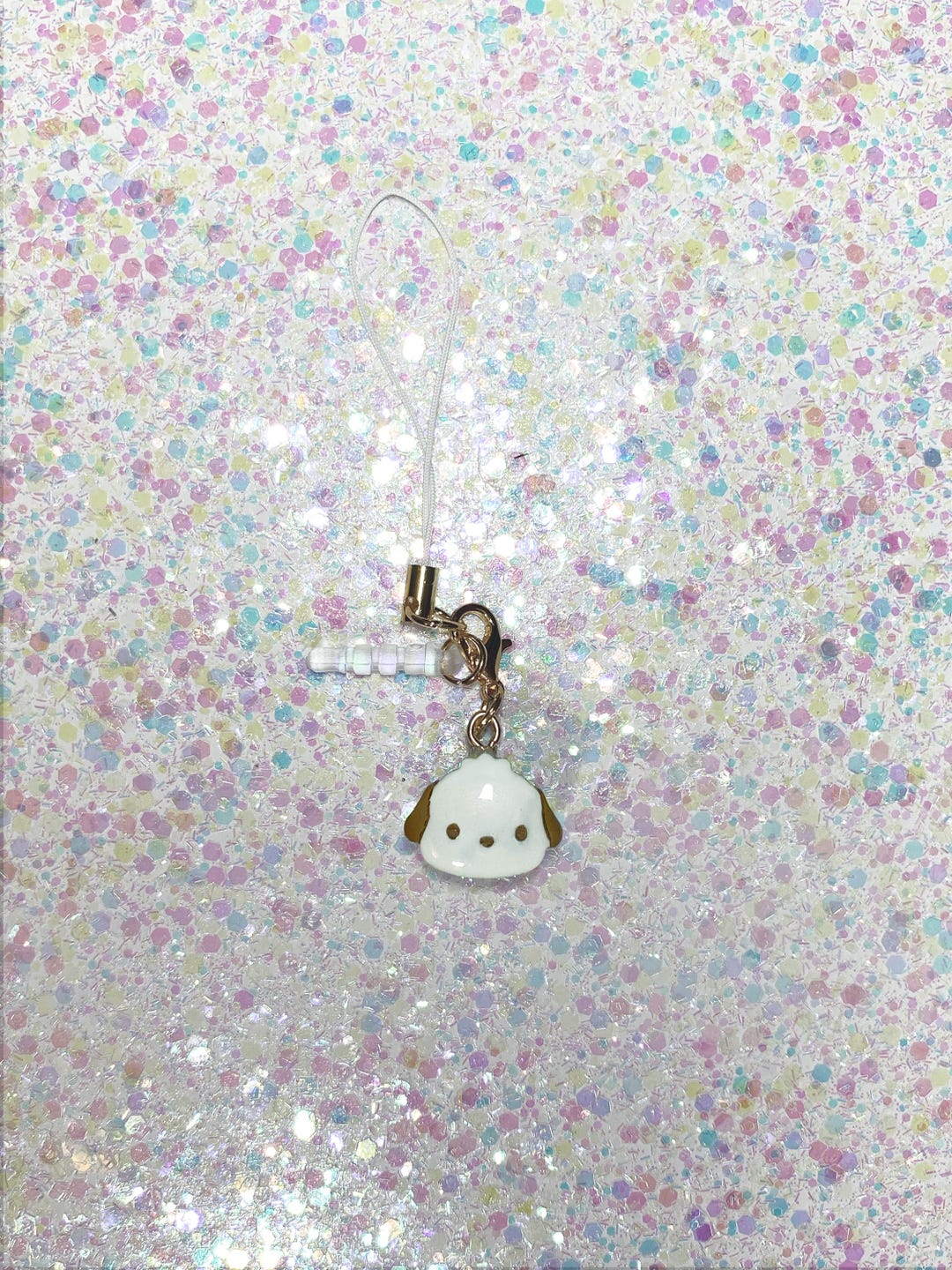 Kawaii Cartoon Sporty Dog Charm, Pochacco Phone Charm, Nintendo Switch ...