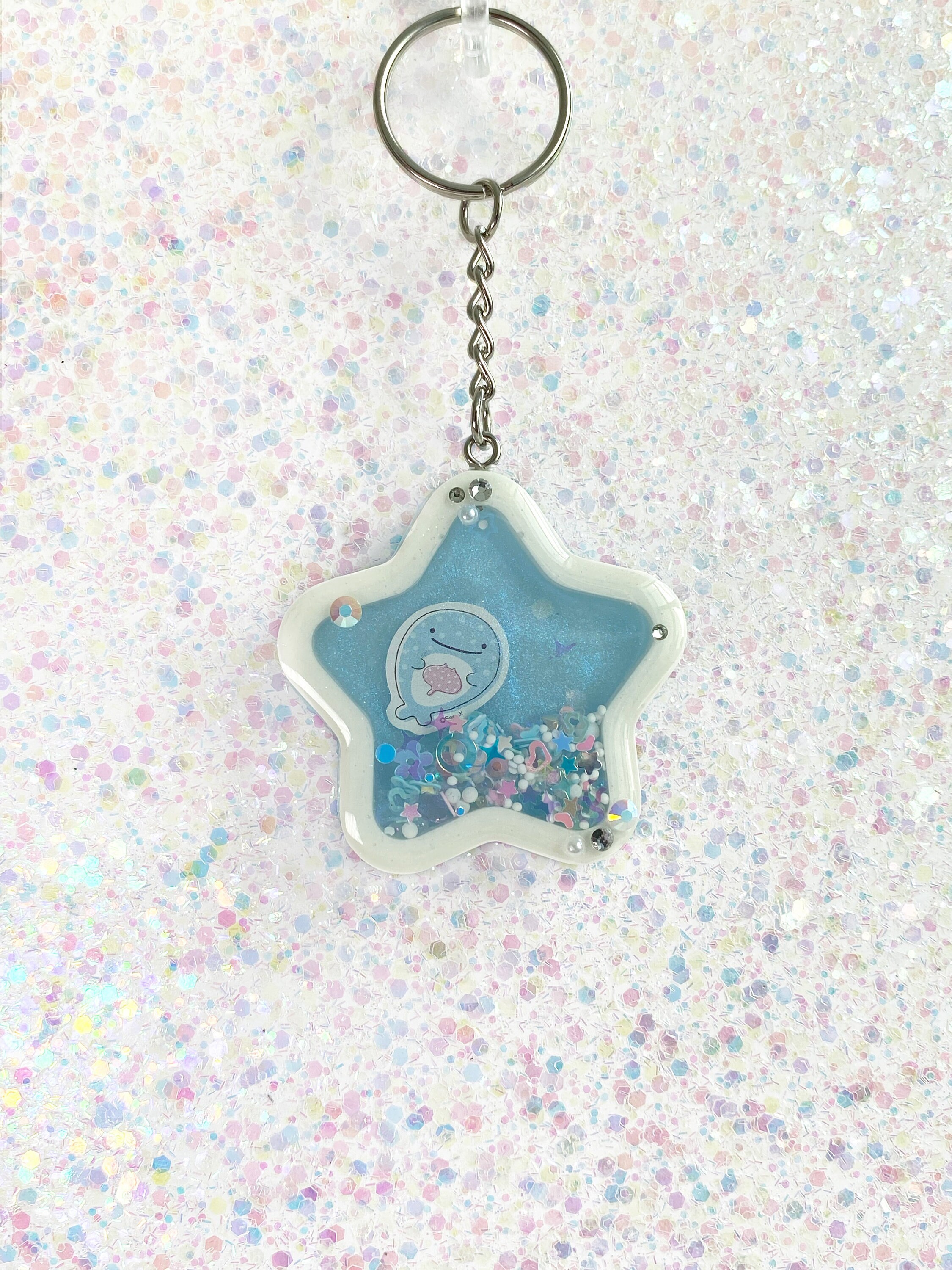 Jinbesan Resin Shaker, Whale Shark Keychain, Kawaii Accessory, Cute ...