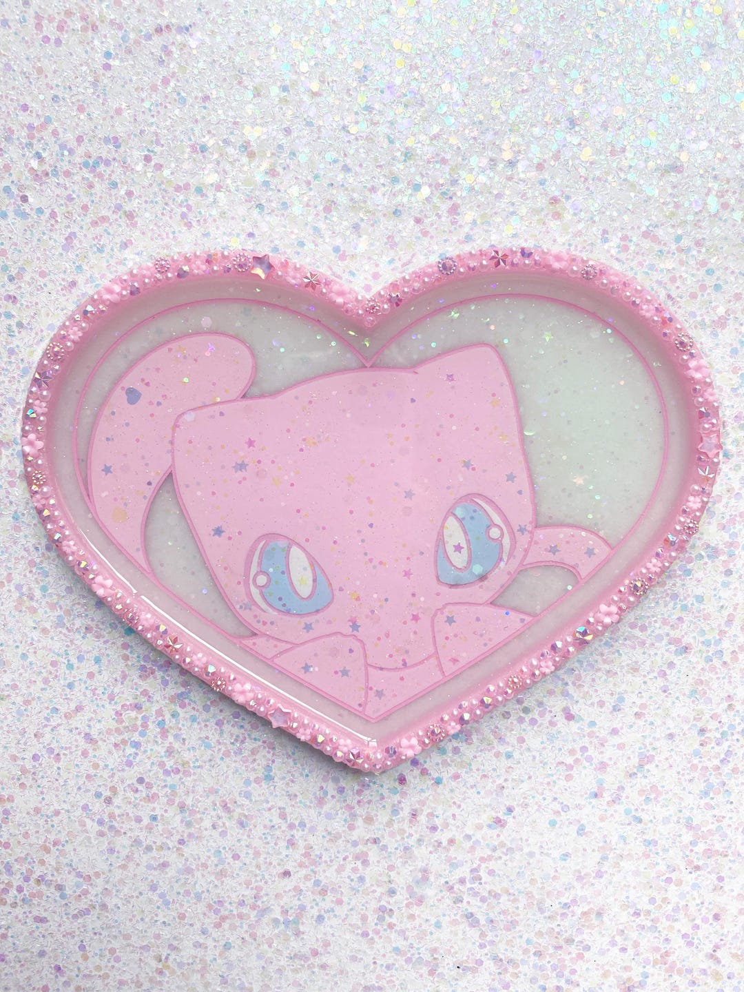 Kitty Pokemon Trinket Tray, Pink Pokemon Inspired Tray, Cute Kawaii ...