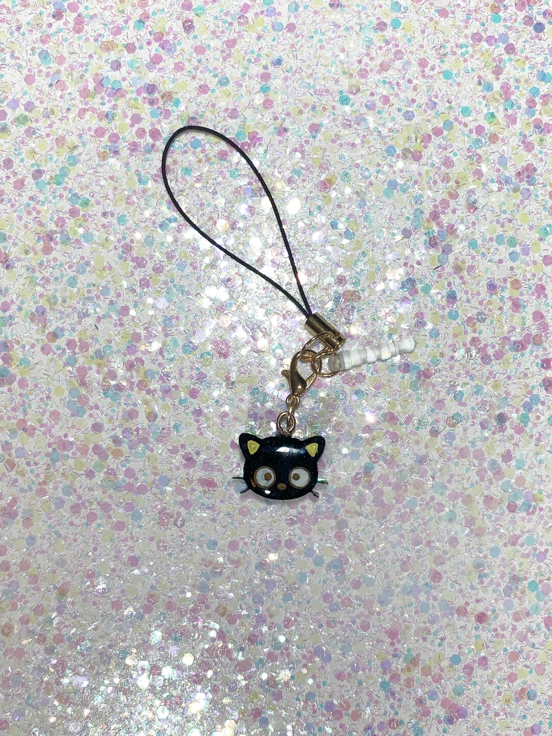 Kawaii Cartoon Black Cat Charm, Chococat Phone Charm, Nintendo Switch ...