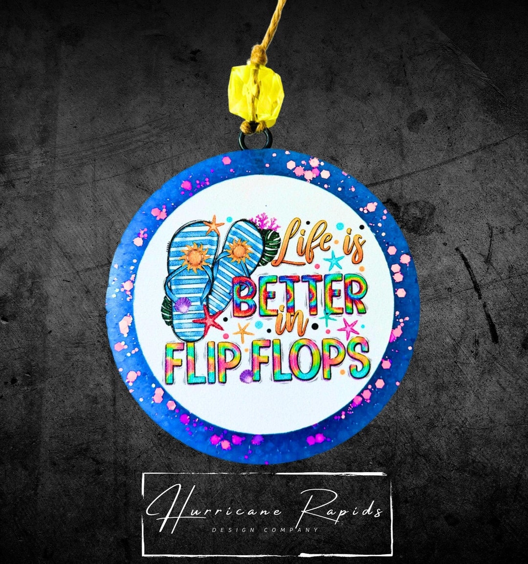 Life is Better in Flip Flops Car Freshie - Etsy