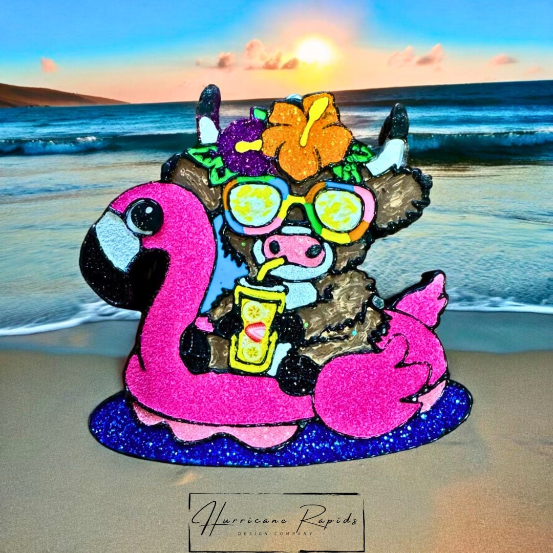 Highland Cow Floaty Car Freshie - Etsy