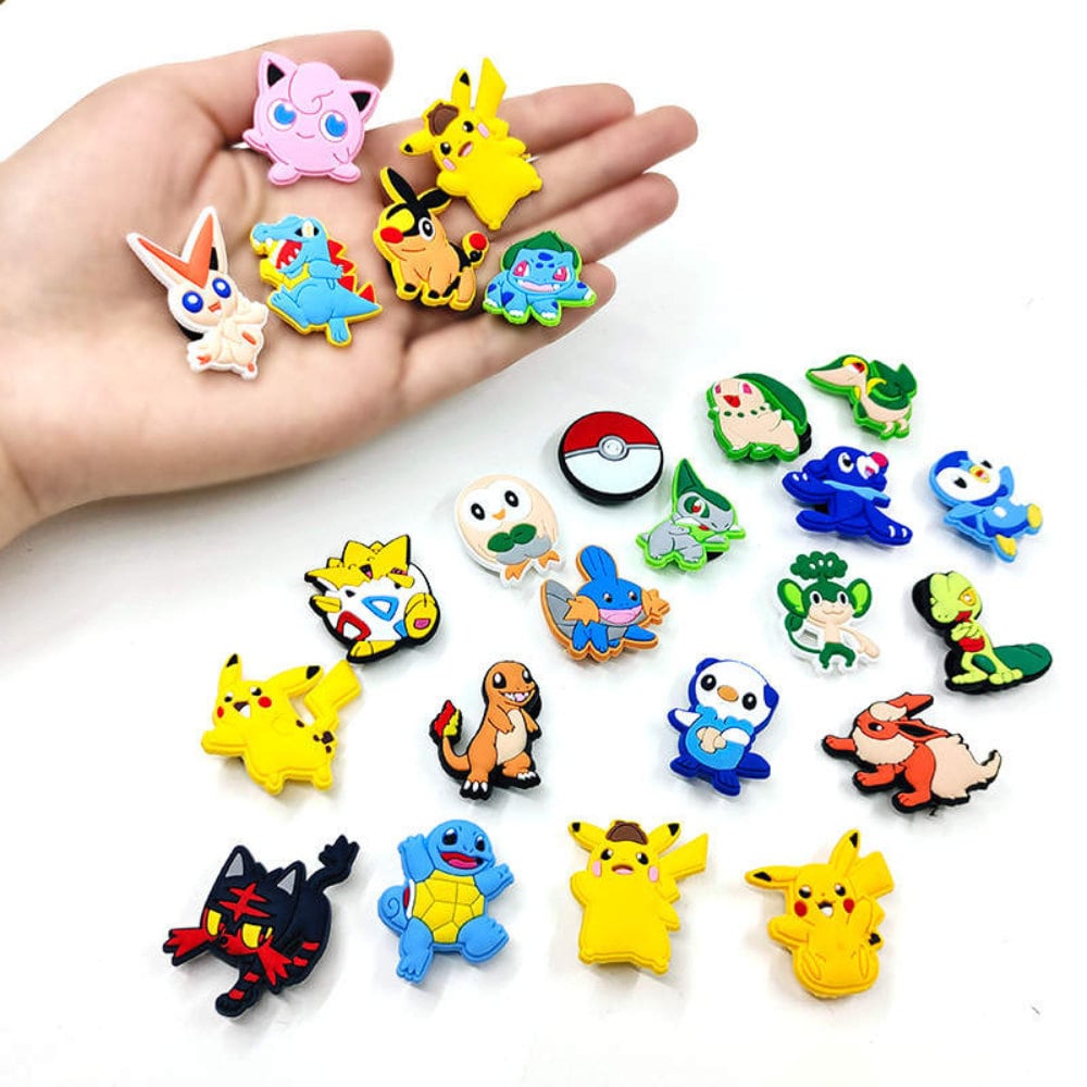 30 PCS Set, Pokemon and South Park Inspired Cute,popular Croc Charms ...
