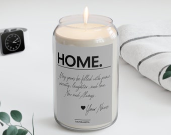 Personalised New Home Scented Candle - Etsy