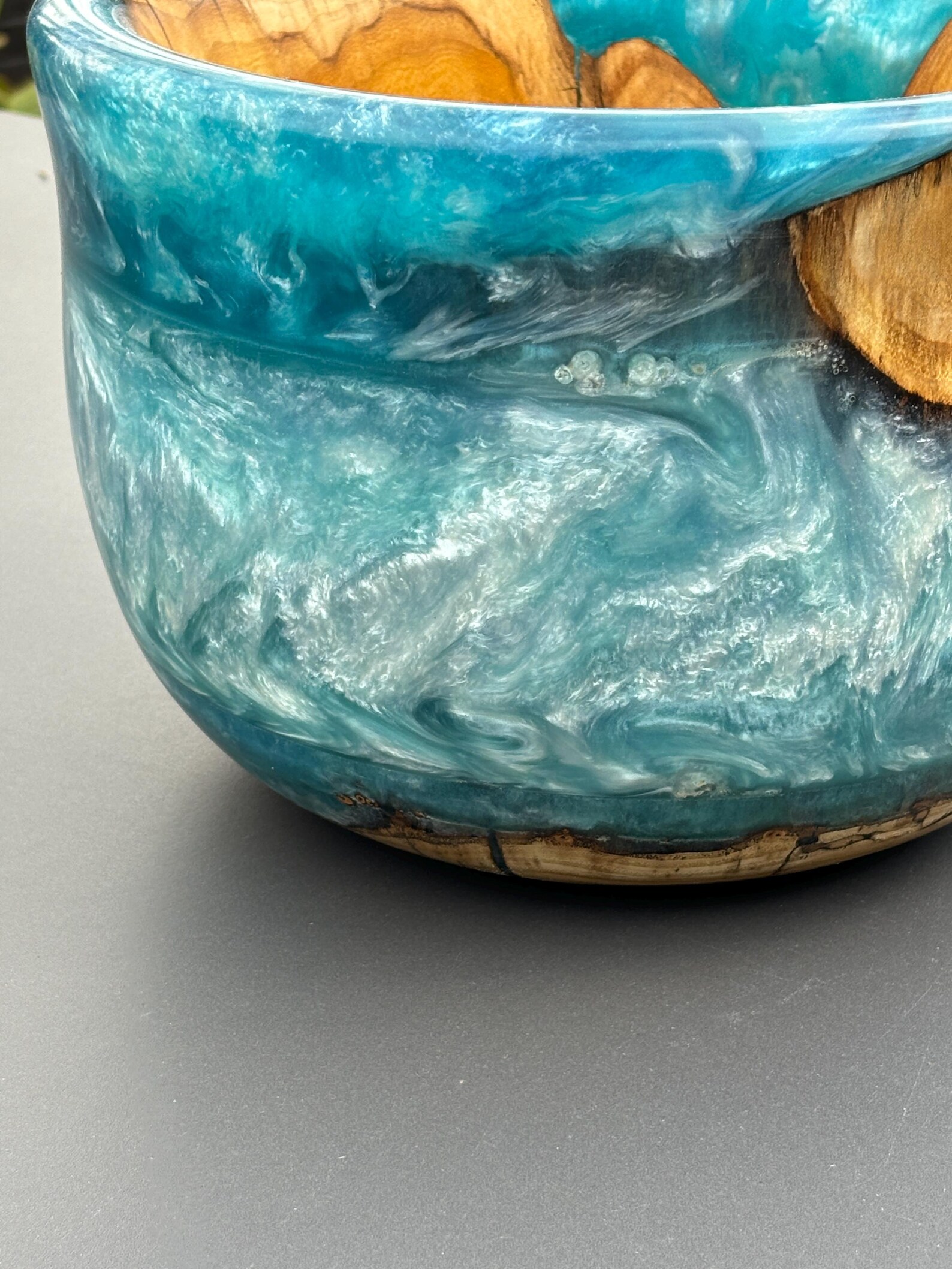 Epoxy Log Bowl - Lathe Turned - Home Decor - Etsy