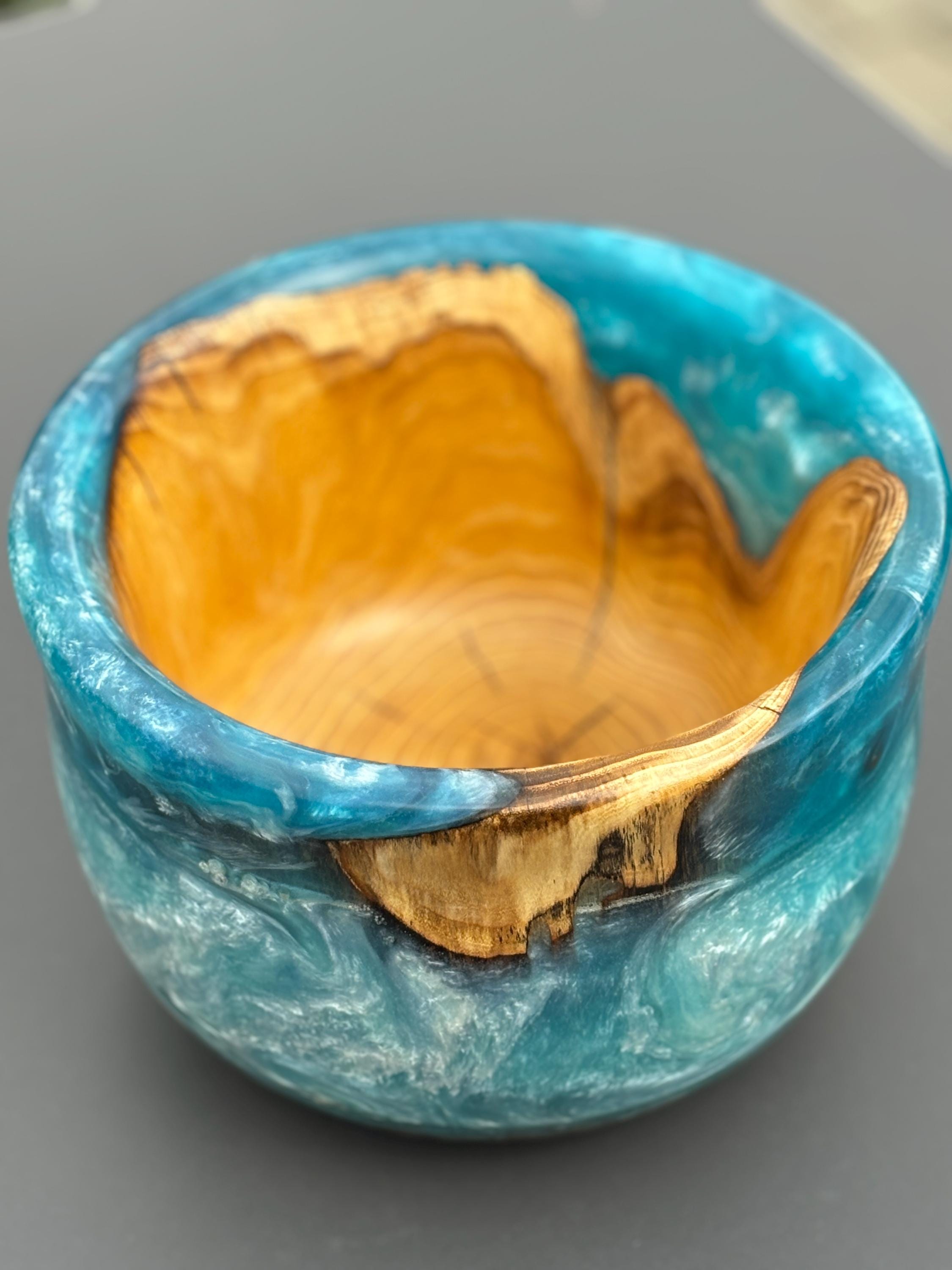 Epoxy Log Bowl - Lathe Turned - Home Decor - Etsy