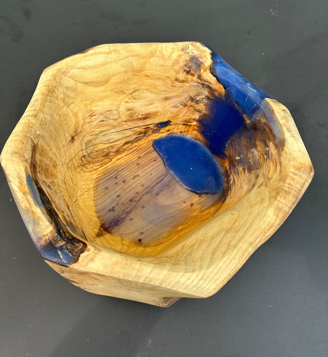 Epoxy Resin Log Bowl - Ash Wood - Etsy