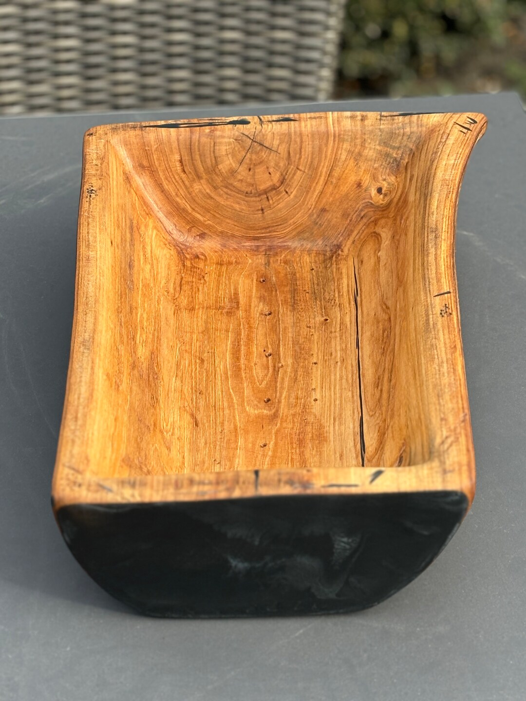 Epoxy Resin Log Bowl Ash Wood - Etsy